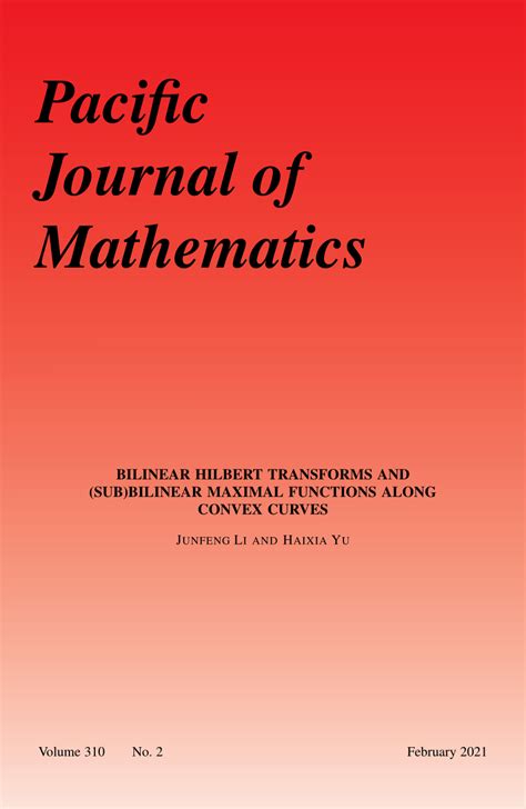 Pdf Bilinear Hilbert Transforms And Subbilinear Maximal Functions Along Convex Curves
