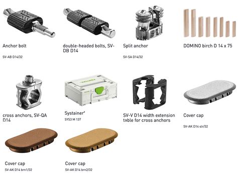 Festool Domino Connector Set Sv Sys D14