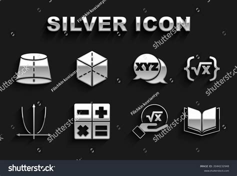 Set Calculator Square Root X Glyph Stock Vector Royalty Free Shutterstock