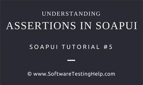 Understanding Assertions In Soapui Soapui Tutorial
