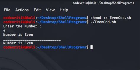 Check Number Is Even Or Odd In Shell Script Codexritik Codexritik