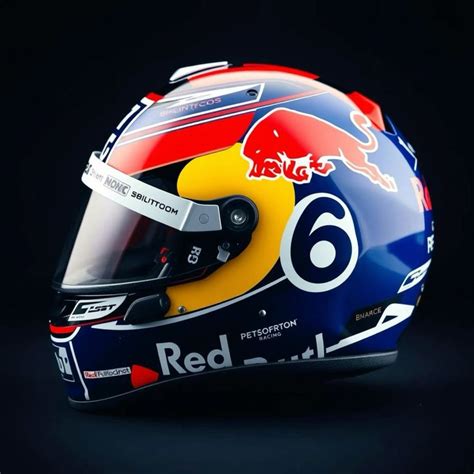 Custom Red Bull F1 Helmet Design 6 In 2025 Red Bull F1 Helmet