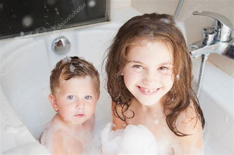 Sister Taking A Bath