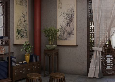 古代室内 古代书房模型 古代场景模型库 3ds Max Max 模型下载 Cg模型网