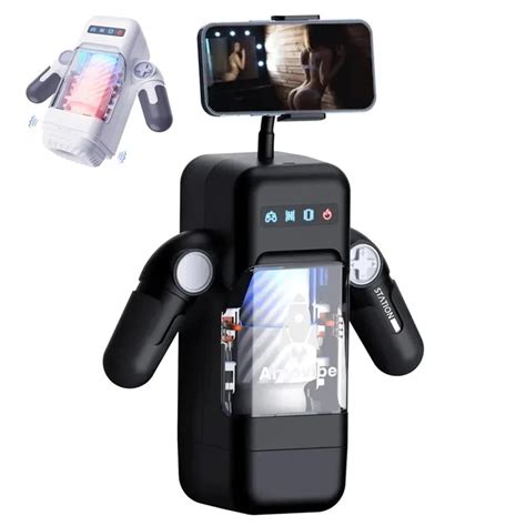 Phone Holder Heating Automatic Thrusting Vibrator Male Masturbators Robot Men Masturbation Game