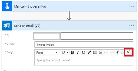 Step By Step Embed Image In Mail Body Using Power Automate Msdynamicsblog By Deepesh