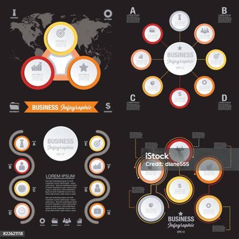 3d 원형 및 Iocns와 비즈니스 Infographic 서식 파일 그래프에 대한 스톡 벡터 아트 및 기타 이미지 그래프 기업 재무와 산업 다이어그램 Istock