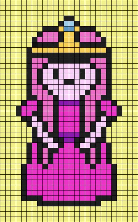 Princess Bubblegum Pixel Art Pixel Art Pixel Art Templates