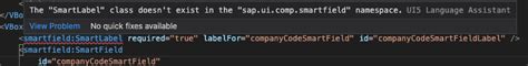 The Smartlabel Class Doesnt Exist In The Psmartfield