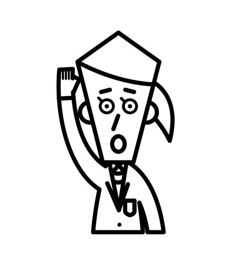 유도 심판여성의 일러스트 무료 일러스트 소재집 Kukukeke