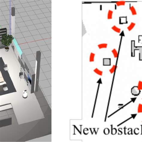 Simulation Environment With Unseen Obstacles Obstacles Was Placed
