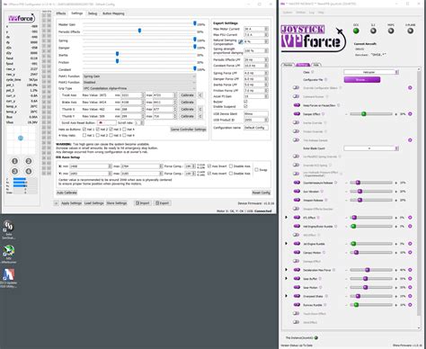 The Effects Tab Simply Starts The Applicable Effects On The Joystick Unless Sticky Is Enabled