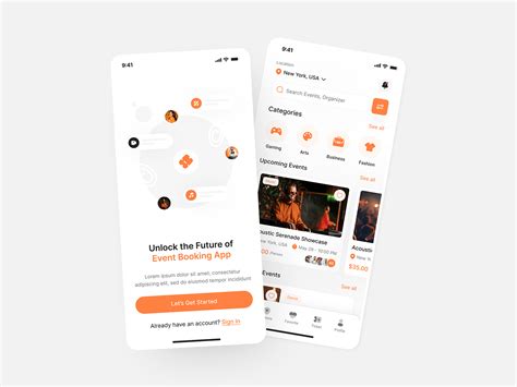 Event Booking Mobile App Uiux Design Figma App Uiux Behance