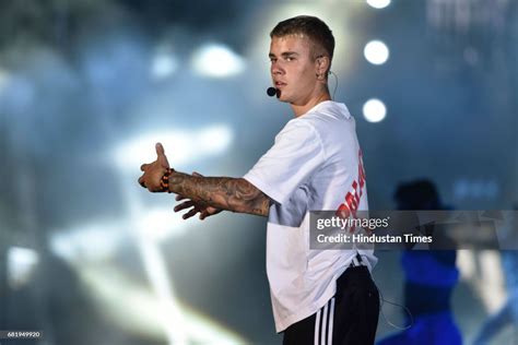 Canadian Pop Singer Justin Bieber Performs For His Purpose Tour At