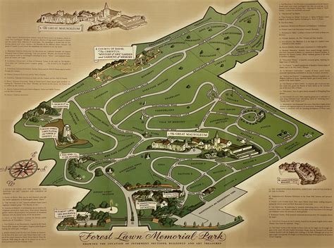 Forest Lawn Glendale Map And Forest Lawn Map Forest Lawn Glendale Map
