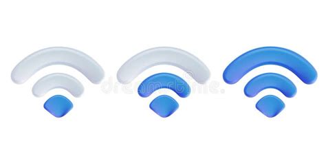 Wifi 3d Icon Wireless Wi Fi Connectivity Connection Signal Quality Enable Remote Internet