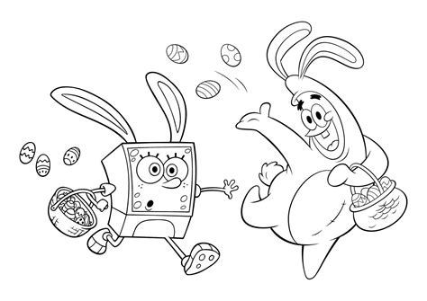 Распечатать раскраски губки