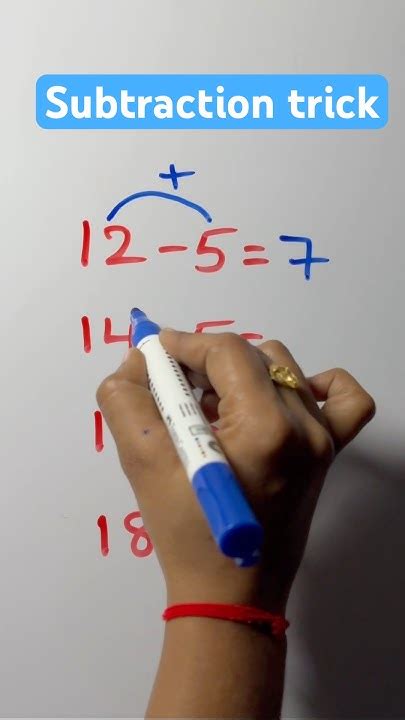 Easy Subtraction Trick Shorts Shortsfeed Maths Mathstricks Education Luckylogics Youtube