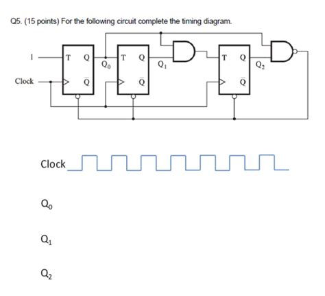 Draw A Timing Diagram For The Circuit Solved Given The Follo