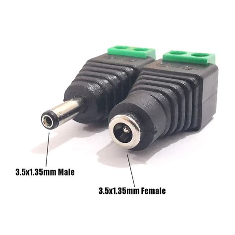 5 5 X 2 1 2 5mm 3 5 X 1 35mm Male Female Dc Power Vicedeal