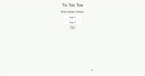 GitHub Jjjjonathan Odin Tic Tac Toe Tic Tac Toe Game Created For The Odin Project