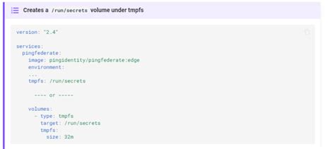 How To Mount Tmpfs Runsecrets In Pingdirectory Helm Chart