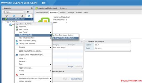 Exportingimporting Vds Configuration In Vsphere 6