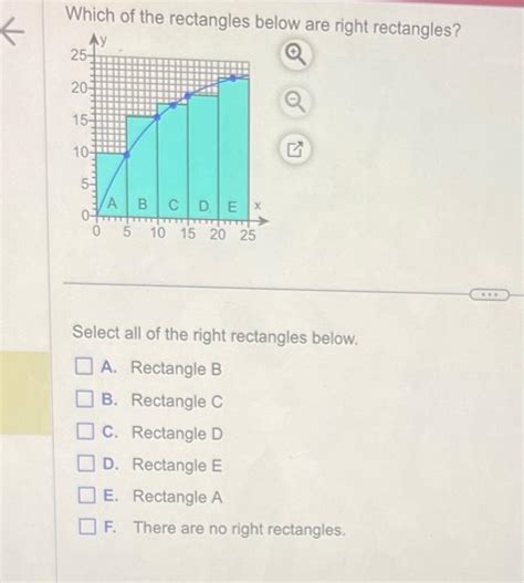 Solved Which Of The Rectangles Below Are Right Rectangles