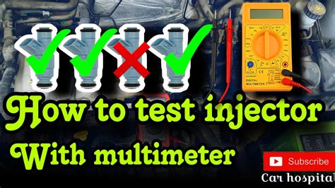 How To Test Injector With Multimeter Youtube