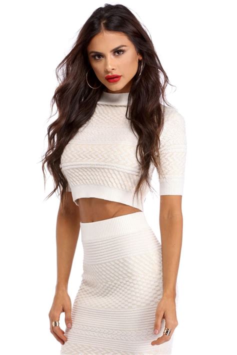 Ivory Boss Lady Crop Top Windsorcloud Crop Tops Women Crop Tops