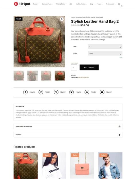 Divi WooCommerce Layout Pack Divipot