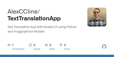 GitHub AlexCCline TextTranslationApp Text Translation App With