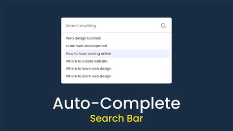 Learn How To Implement An Autocomplete Search Box With Javascript