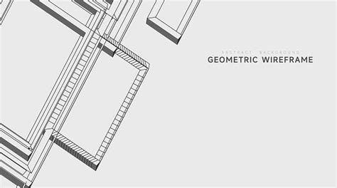 추상적인 흑백 기하학적 3d 구조 와이어 패턴 배경 디자인 기하 도형에 대한 스톡 벡터 아트 및 기타 이미지 기하 도형