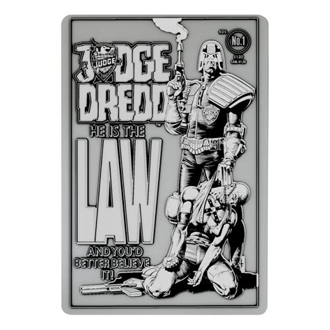 Judge Dredd Comic Book Cover Ingot Merchoid Canada