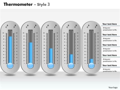 0414 Thermometer Data Driven Column Chart Powerpoint Graph Powerpoint