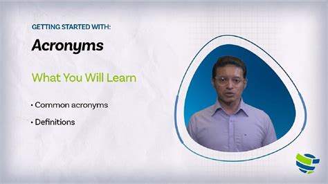Getting Started With Acronyms Youtube