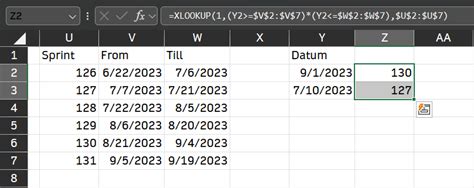 Excel Xlookup Check If Date Is Between Two Values In A Table Stack