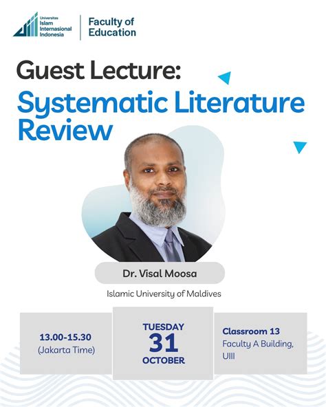 Public Lecture Systematic Literature Review Faculty Of Education