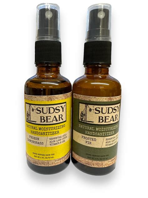 Natural Handsanitizer Sudsy Bear Soap Company