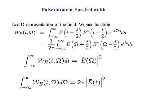 Gaussian Pulses Bandwidth Limited Pulse Duration Fwhm Fourier