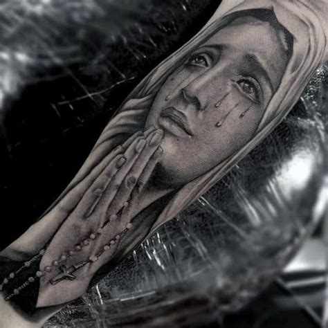 Hail Mary Prayer Tattoo