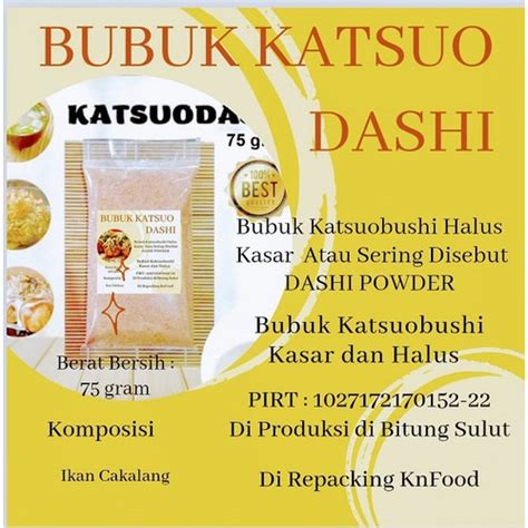 Jual Katsuo Dashi Halal Katsuobushi Bubuk Dashinomoto Kaldu Ikan 75