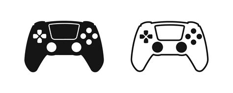 Joystick Controller Icon Set 48923030 Vector Art At Vecteezy