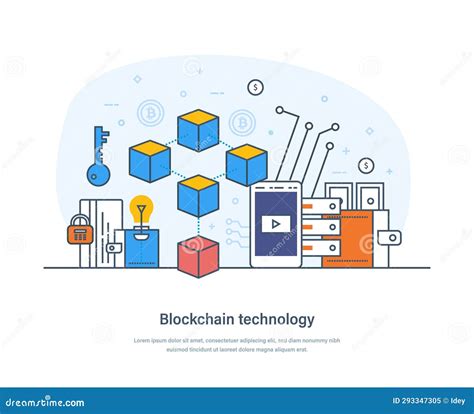 Blockchain Technology Security Storage Of Data In Blocks Linked