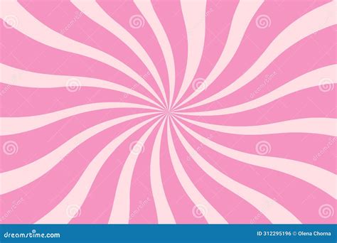 Pink Swirl Candy Background Sweet Strawberry Ice Cream Pattern Spiral Sunburst Wallpaper Stock