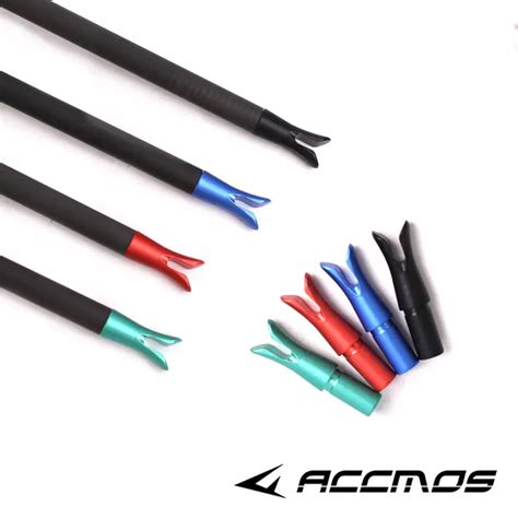 Aluminum Arrow Shafts 50pcs Id62mm Od76mm Plastic Insert Nock Of Diy Arrows For Arrow Nocks