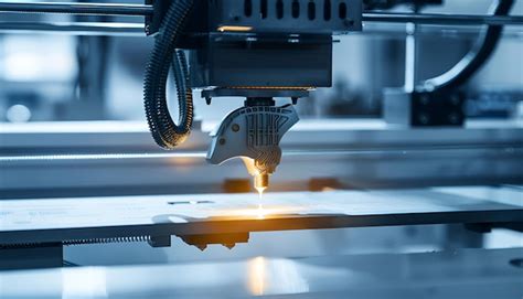 Industrial 3d Printer Creating A Prototype Object With Precision Laser