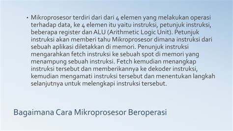 Mikroprosesor Dan Mikrokontroler Pptx