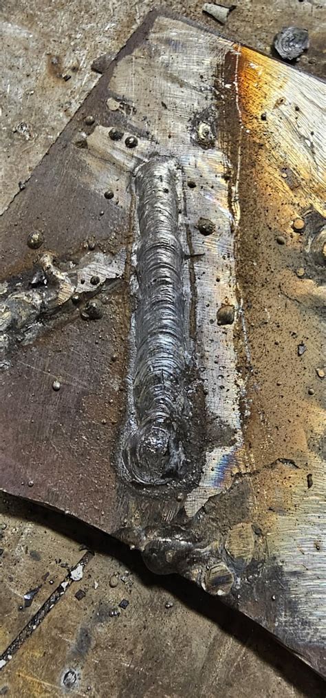 The Progression Over My First Hour Of Welding How Do Rbadwelding